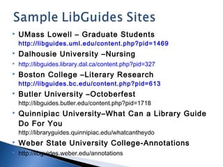 Libguides Cla2009 Brief | PPT