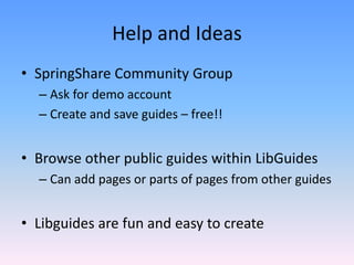 LibGuides - A Collaborative Productivity Tool | PPT | Free Download