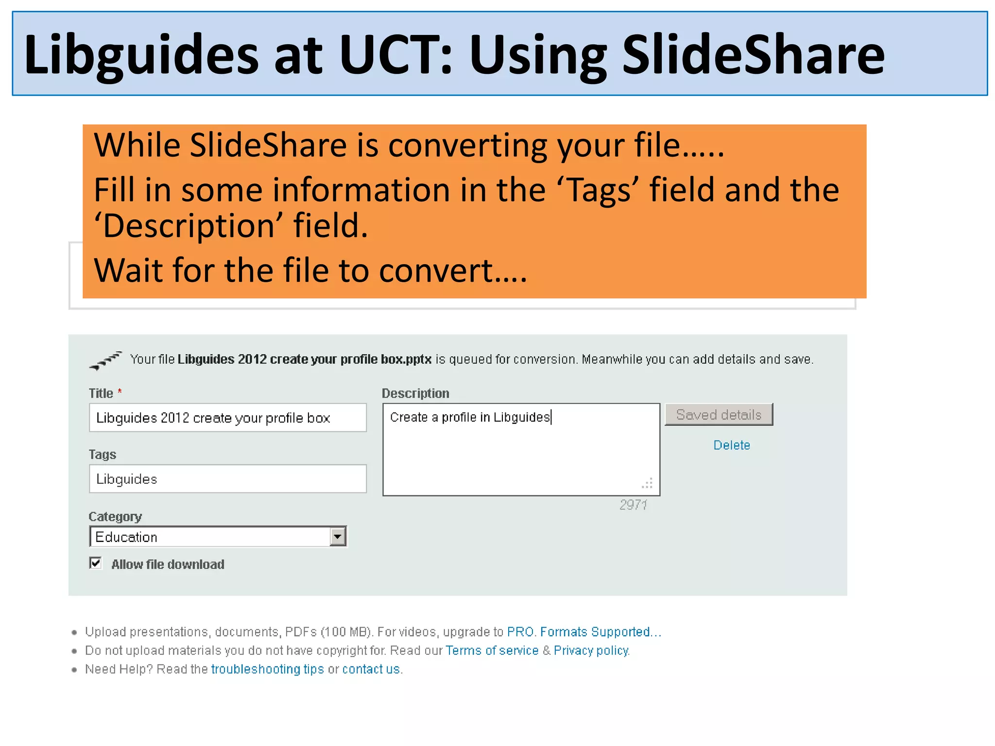 Libguides 2012 slideshare | PPTX