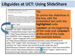Libguides 2012 slideshare | PPTX