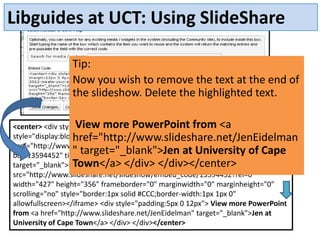 Libguides 2012 slideshare | PPTX