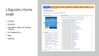 Libguides CMS at IIMV Library | PPT