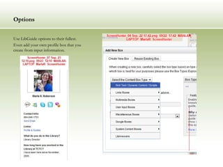 LibGuides: Not just for subject web pages | PPT