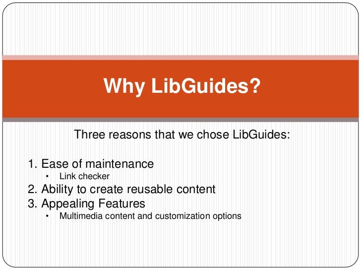 LibGuides Presentation at iCON 2011