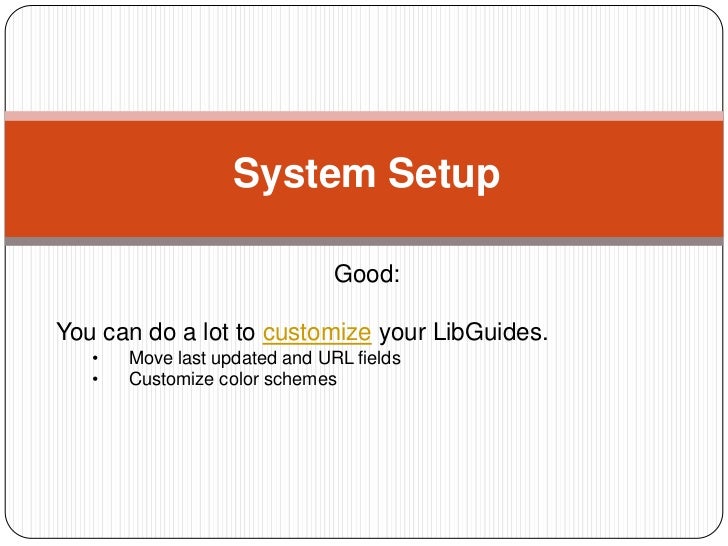LibGuides Presentation at iCON 2011