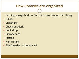 Library Instruction Overview | PPTX