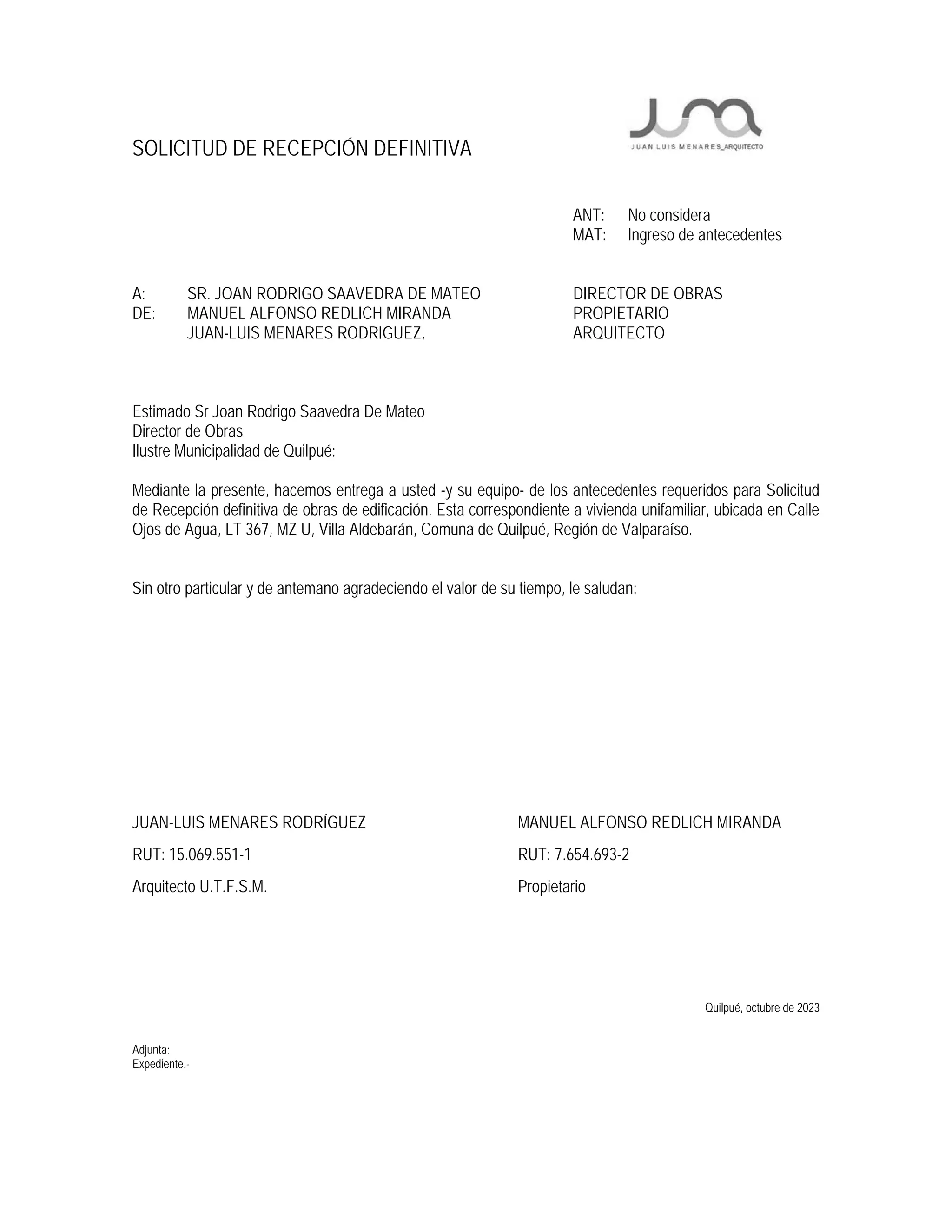 Arquitecto Recepción Definitiva Renca | PDF Arquitecto Recepción Definitiva Renca | PDF