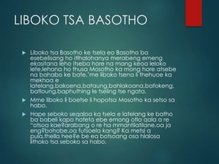 Liboko tsa Basotho .pptx