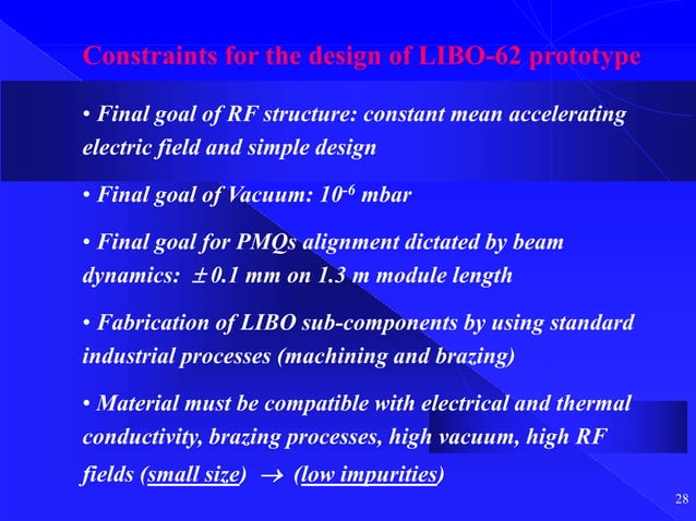 Libo proton linac booster presentation | PPT