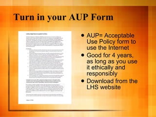 LHS Library Orientation | PPT | Education