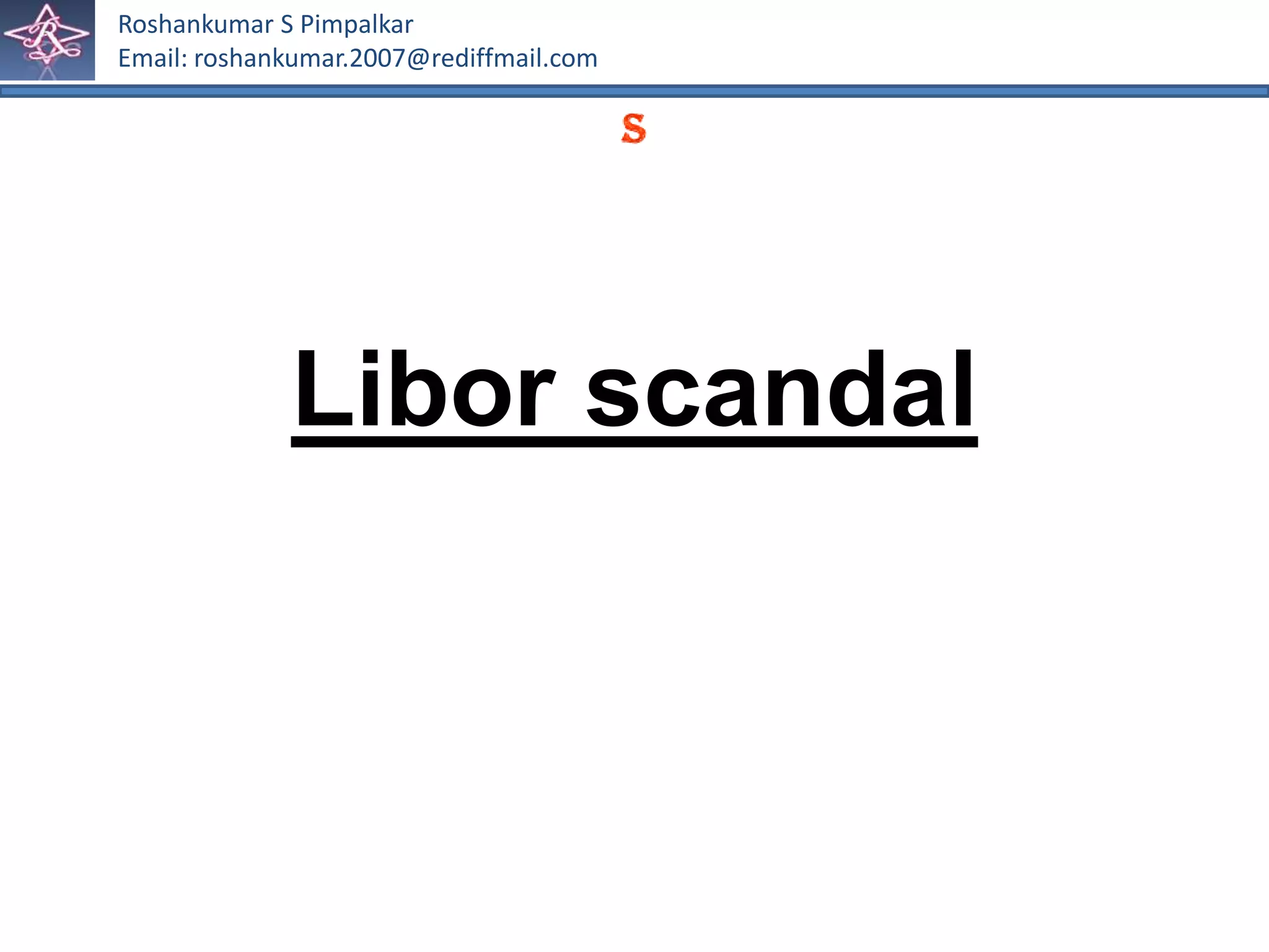 Libor scandal | PPT