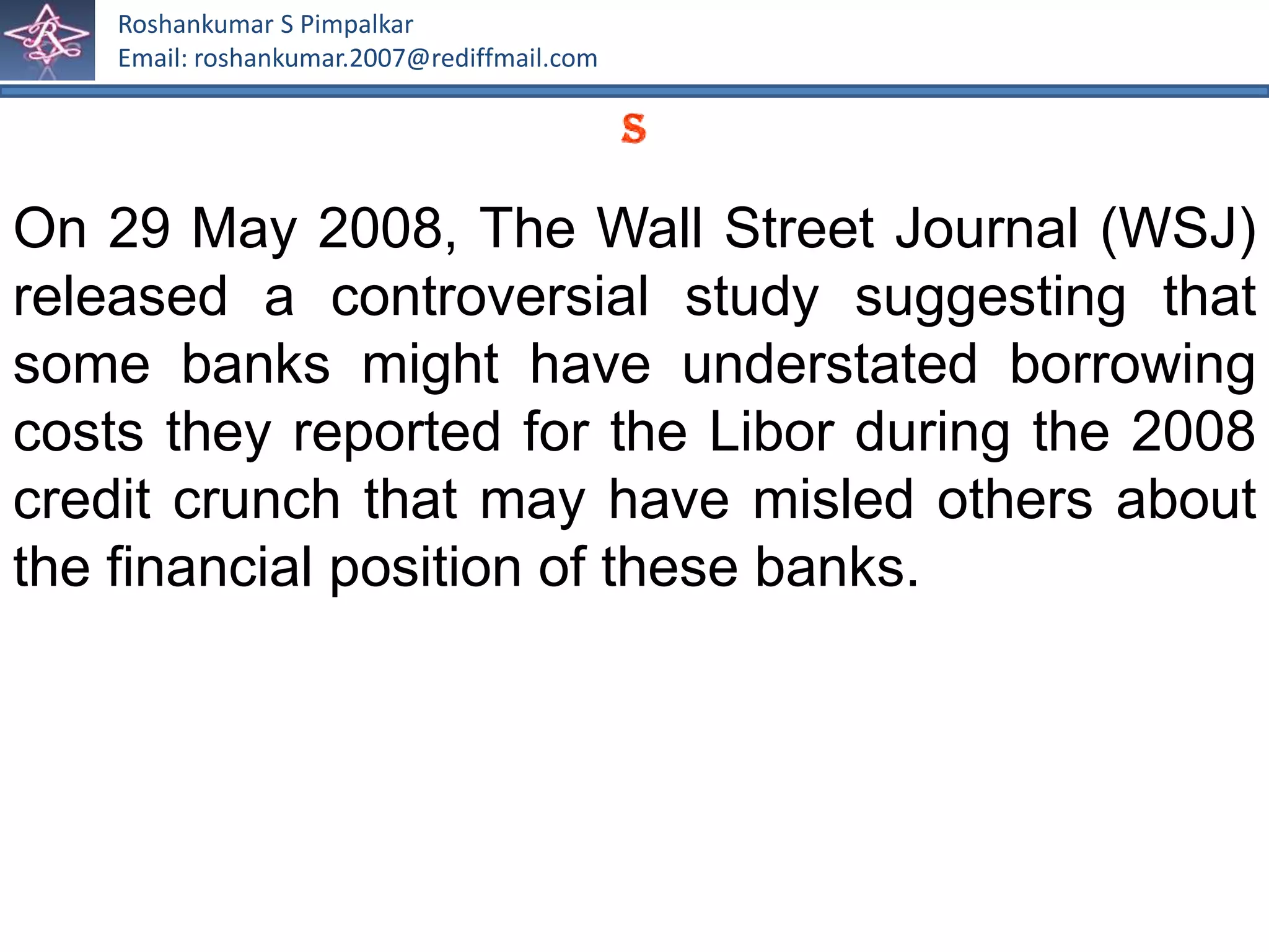 Libor scandal | PPT
