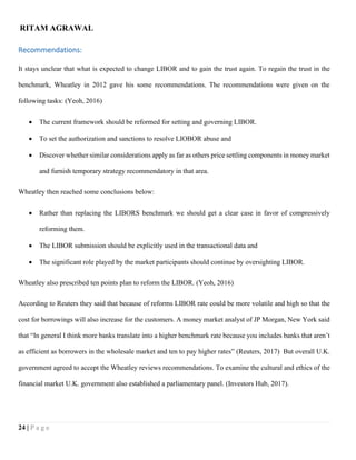 Libor scandal Report | PDF