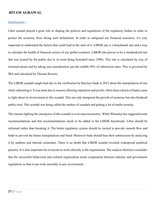 Libor scandal Report | PDF