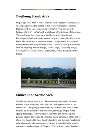 Libo zhangjiang scenic area | PDF