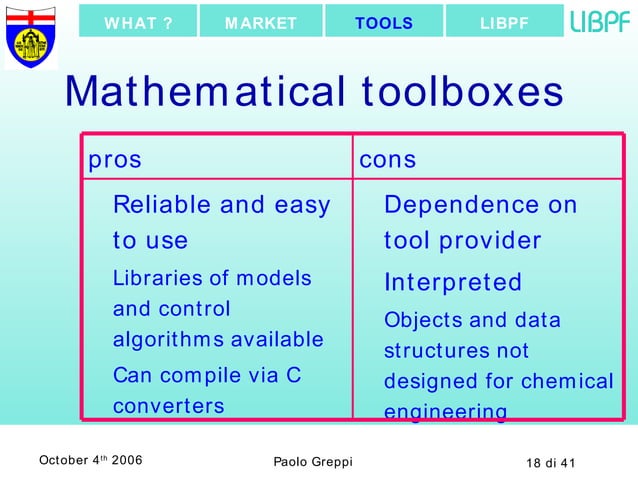 LIBPF: A LIBRARY FOR PROCESS FLOWSHEETING IN C++ | PPT