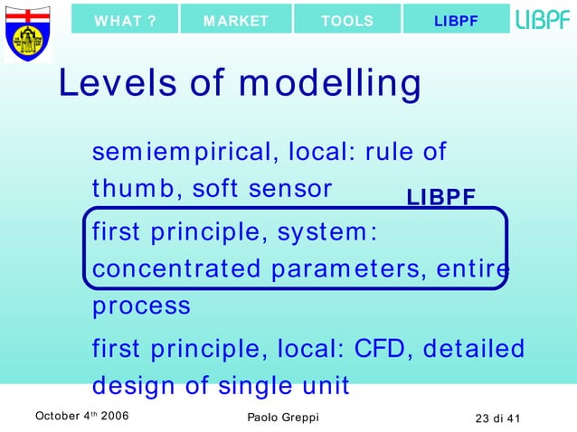 LIBPF: A LIBRARY FOR PROCESS FLOWSHEETING IN C++ | PPT