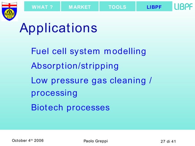 LIBPF: A LIBRARY FOR PROCESS FLOWSHEETING IN C++ | PPT