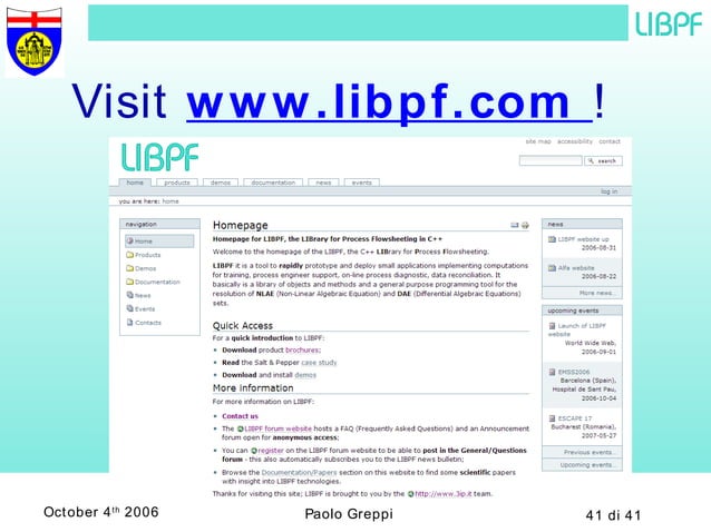 LIBPF: A LIBRARY FOR PROCESS FLOWSHEETING IN C++ | PPT