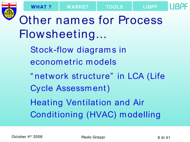 LIBPF: A LIBRARY FOR PROCESS FLOWSHEETING IN C++ | PPT