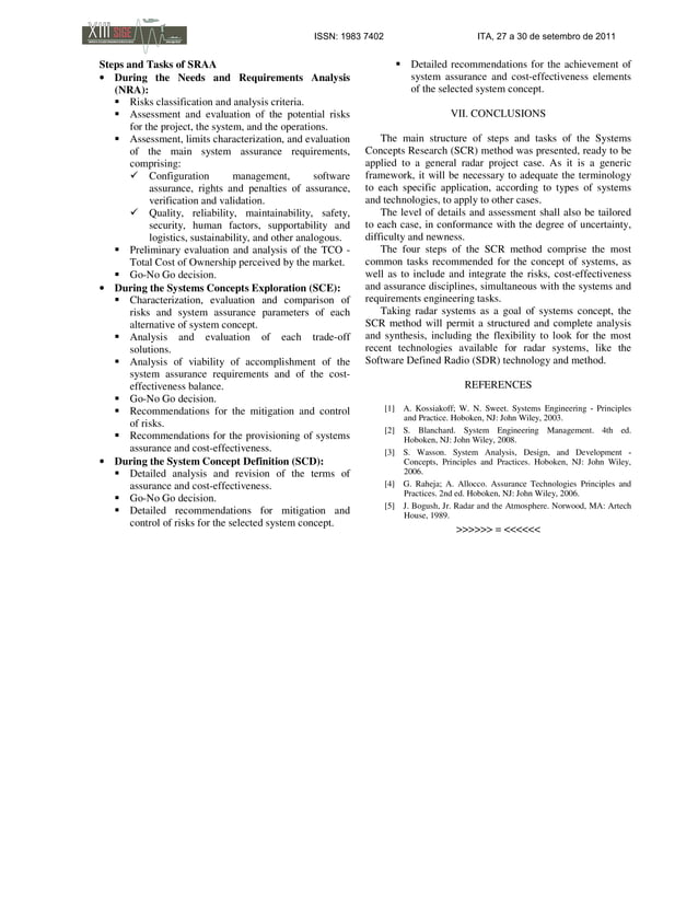 A Methodology Proposal to Design Radars - Systems Approach | PDF | Technology & Computing