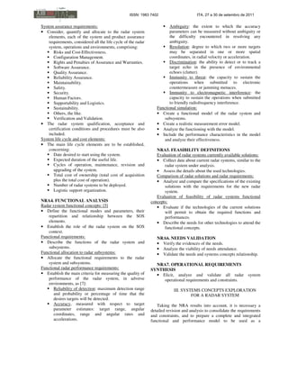 Systems Concepts Research Applied to Radar Design | PDF