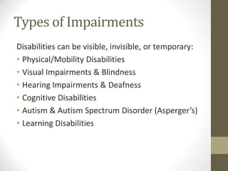 Special Needs Resources for the Biomedical Library | PPTX | Medical Health