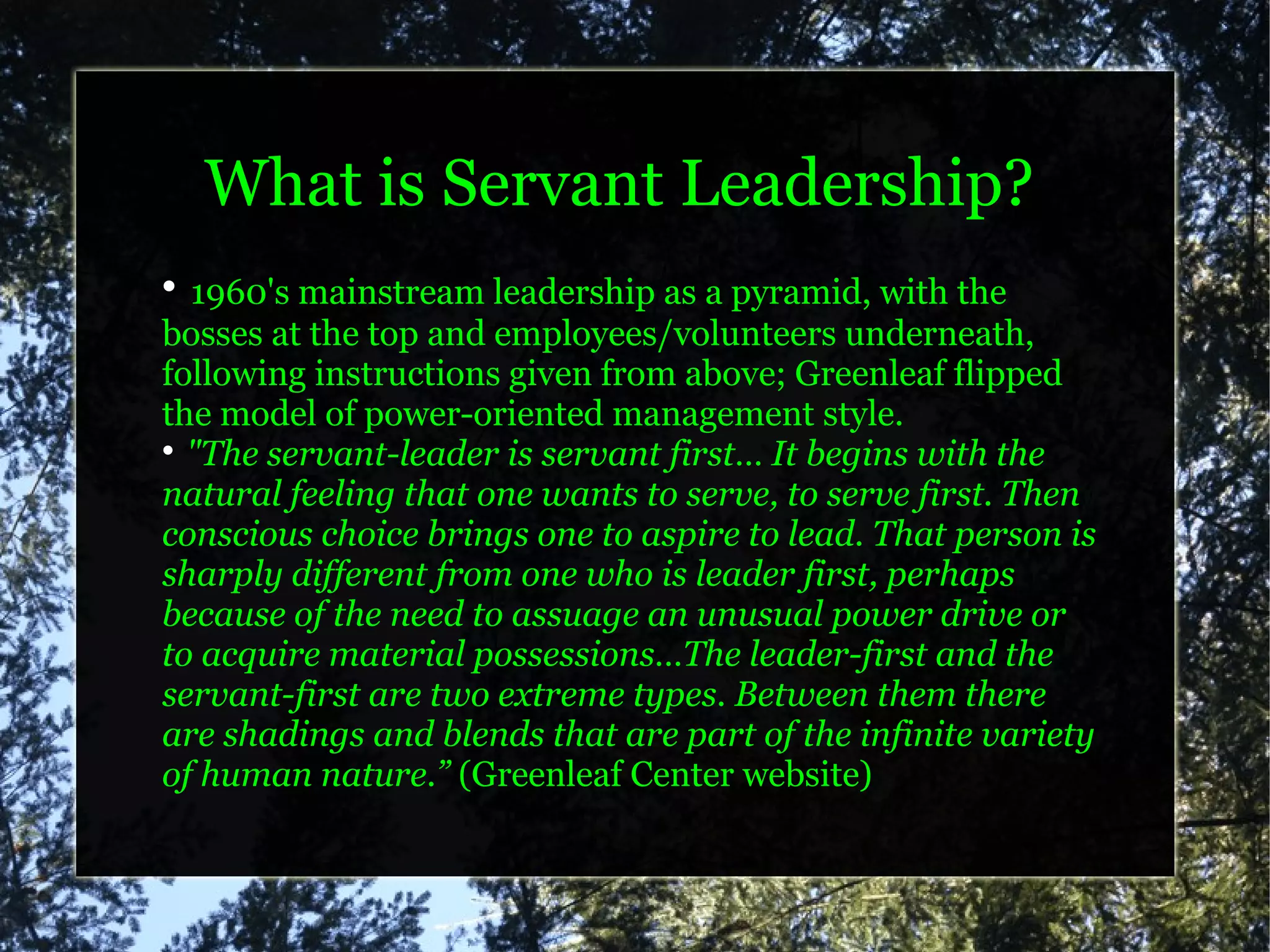 Greenleaf Leadership | PPT