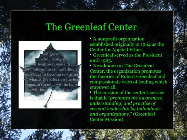 Greenleaf Leadership | PPT