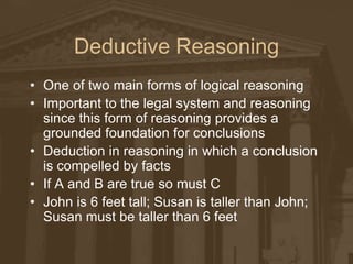 Logic 101 for Legal Reasoning | PPTX