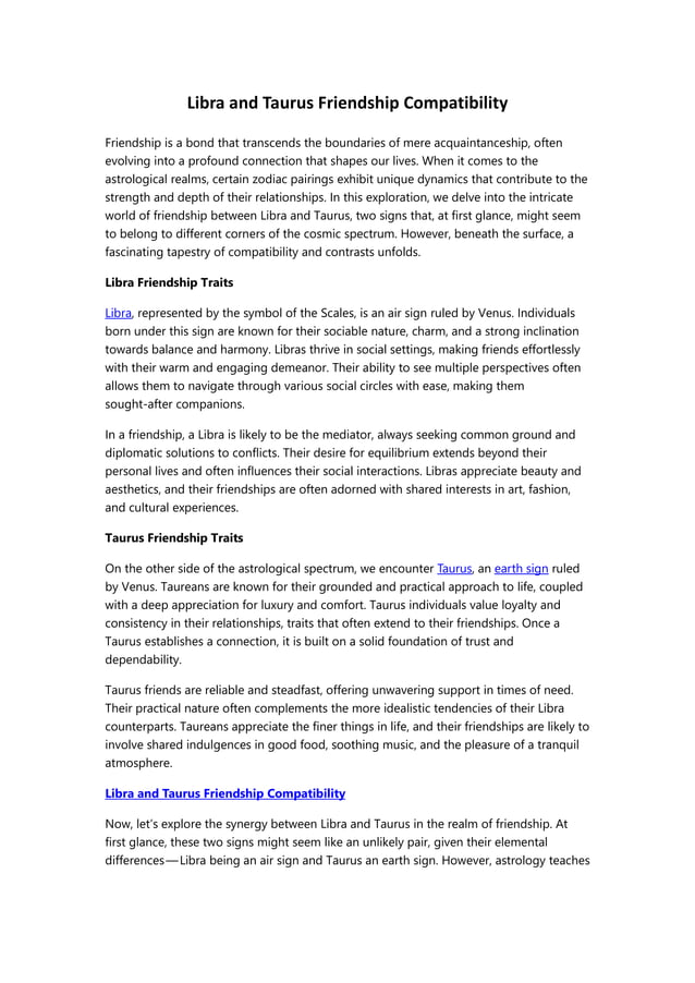 Libra and Taurus Friendship Compatibility.docx