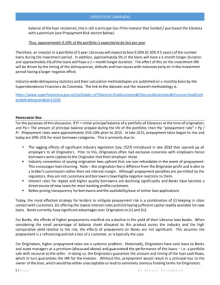 Colombian Payroll-Deductible Loans as an Asset Class | PDF