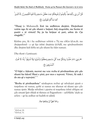 Pozita që ka Namazi dhe gjurmët e tij të mira | PDF