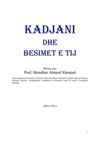 Sekti Kadjani Ahmedi dhe besimet i tij | PDF