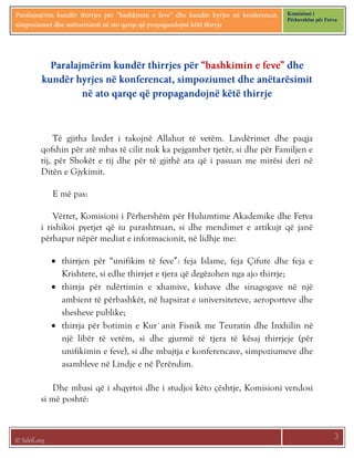 Fetvaja e Lexhnes per bashkimin e feve | PDF
