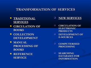 Librarian to cybrarian | PPT