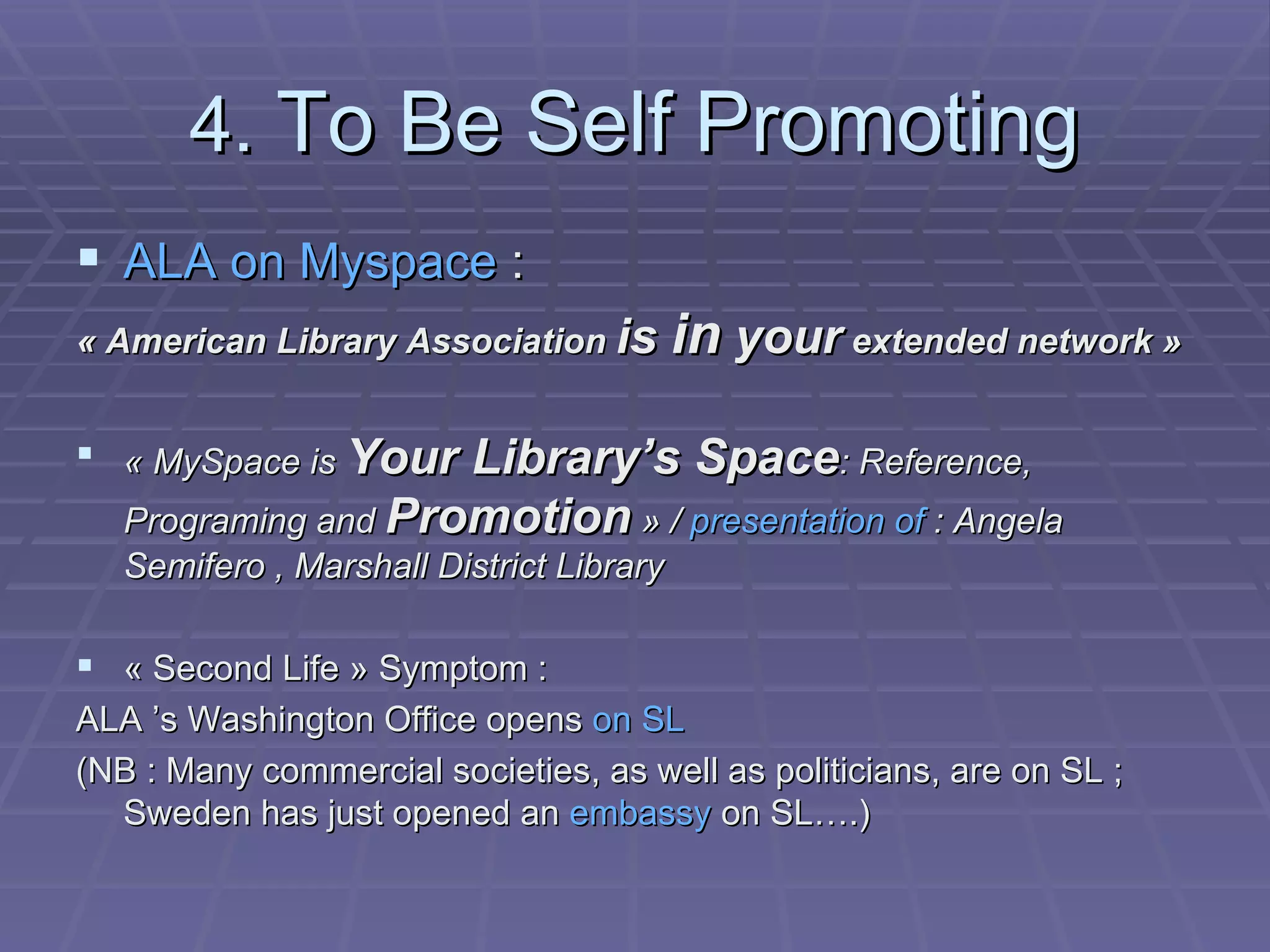 Libraries 2.0 : the French touch | PPT