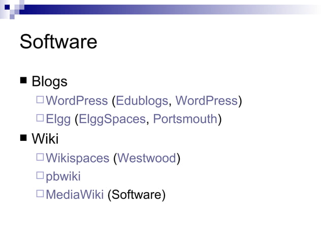 Libraries, blogs and Wikis | PPT | Internet | Computing