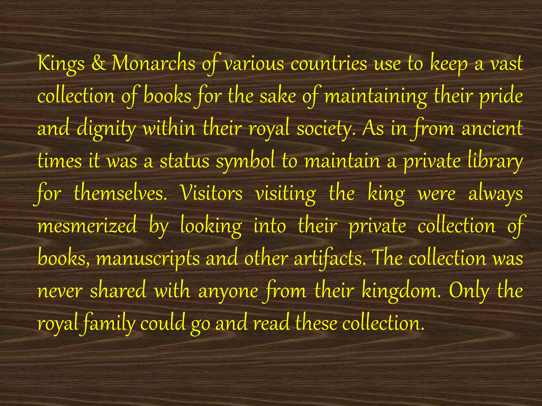 Libraries then and now | PPTX | Education