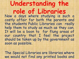 Libraries then and now | PPTX | Education