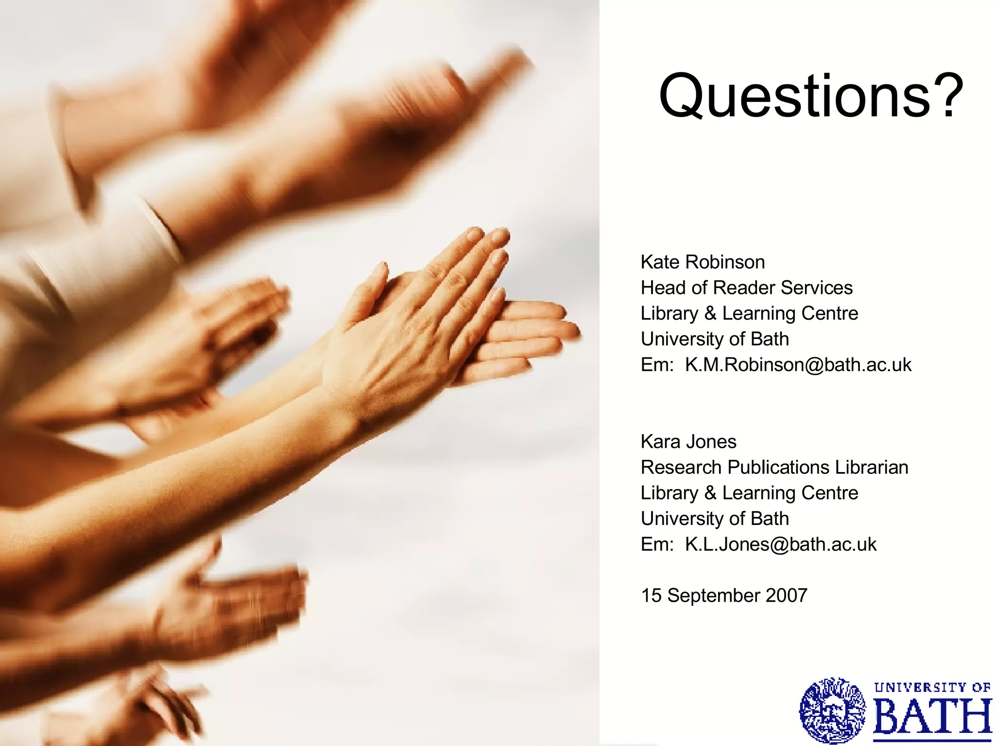 Libraries Without Walls 7 presentation | PPT