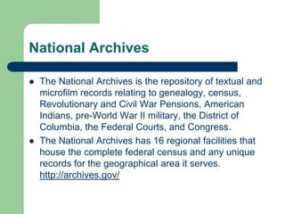 Libraries and archives | PPTX