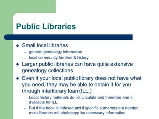 Libraries and archives | PPTX