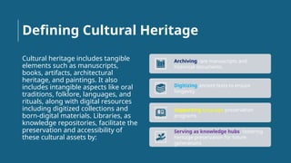 Libraries And Cultural Heritage Preservation.pptx