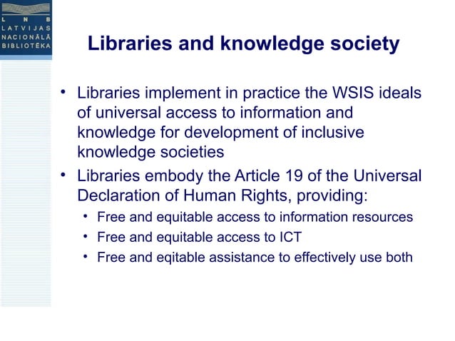 Libraries as trusted gateways to knowledge | PPT
