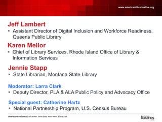 AL Live: Libraries and the Census (March 2020) | PPT | Free Download