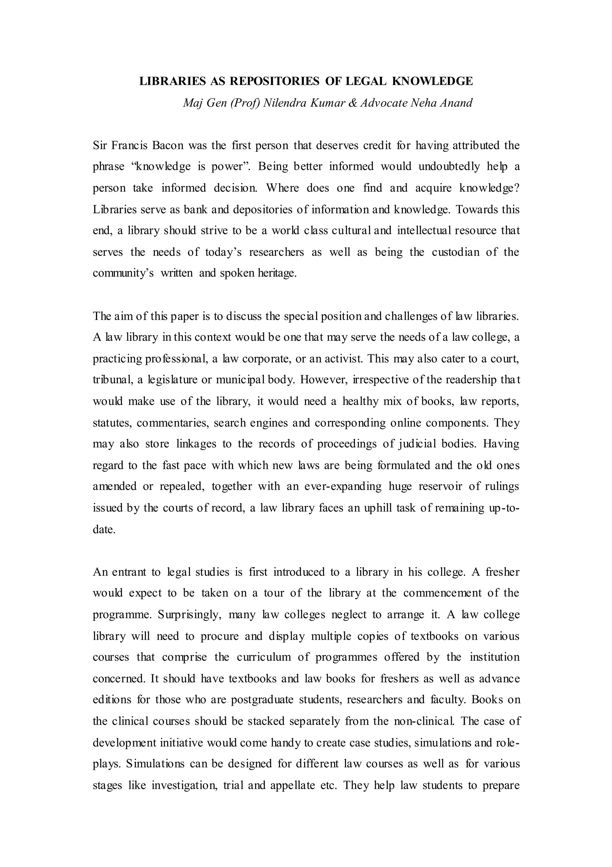 Libraries as repositories of legal knowledge | DOCX