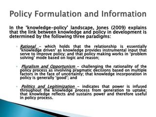 Libraries as tools for policy formulation | PPTX