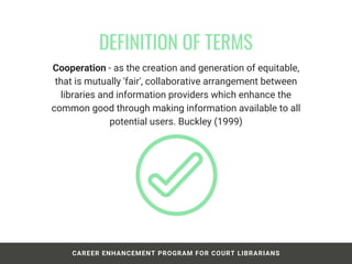 Libraries: Cooperation and Linkages | PDF