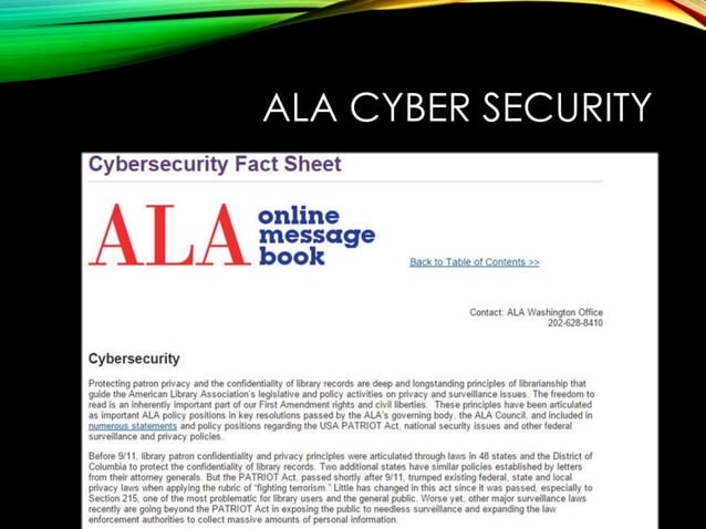 Libraries & cyber security | PPTX